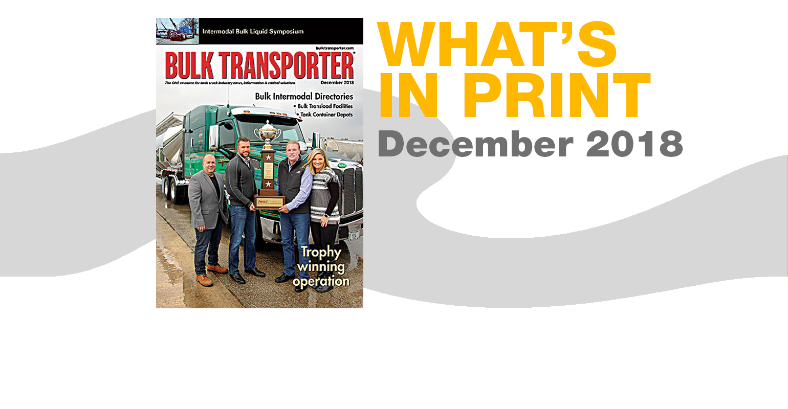 Bulk Transporter magazine—December 2018 issue | Bulk Transporter